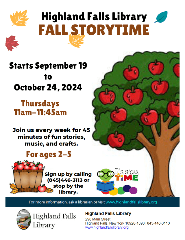 Serving the residents of Highland Falls and Fort Montgomery, and as a ...